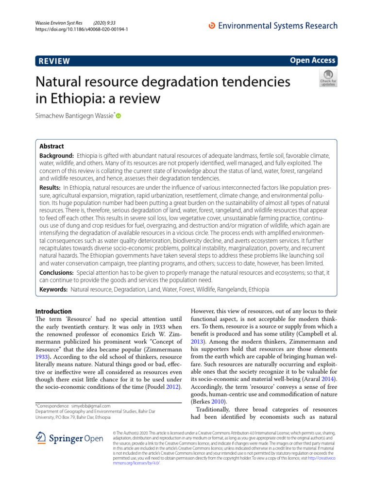 Natural Resource Degradation | PDF | Environmental Degradation ...