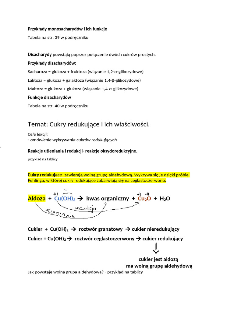 Cukry Redukujące | PDF