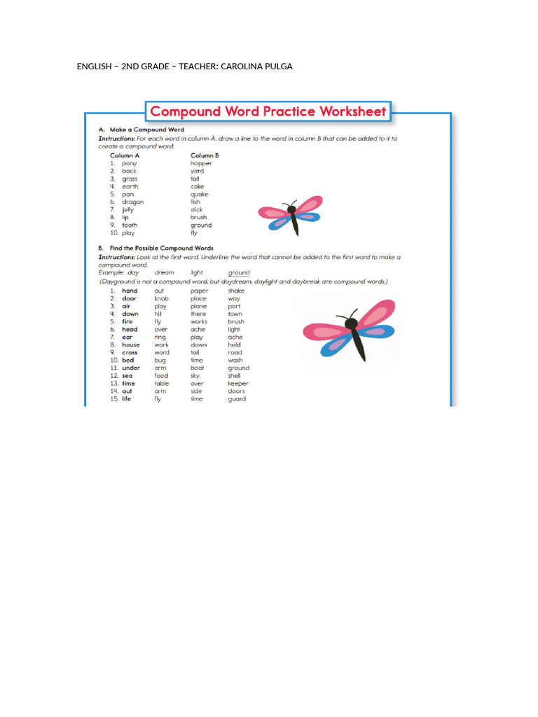 Compound Words - 2nd | PDF