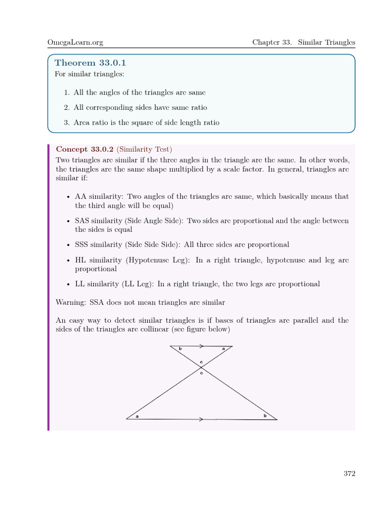 Understanding Similar Triangles | PDF | Triangle | Perpendicular