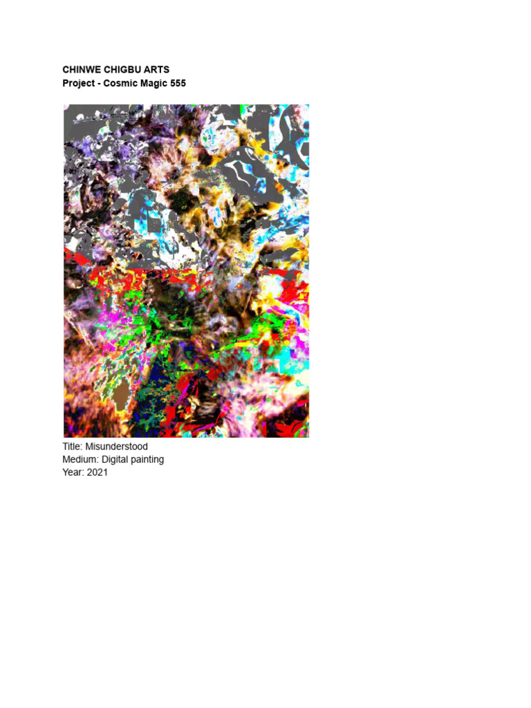 COSMIC MAGIC 555-Chinwe-Chigbu | PDF | Paintings | The Arts