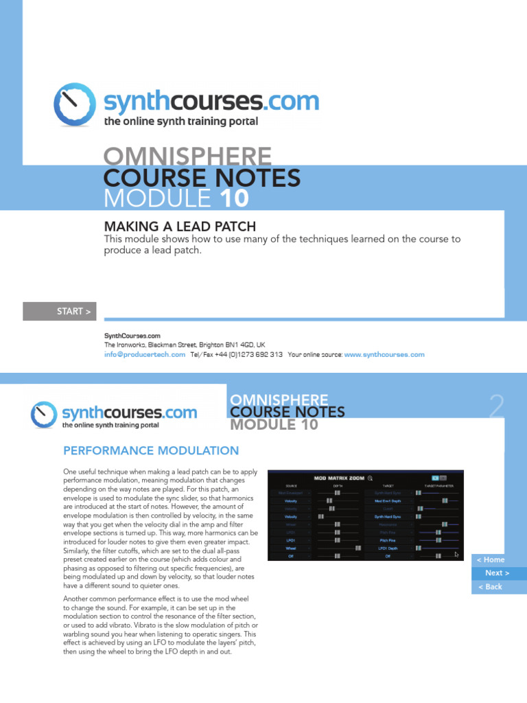 10. Making a Lead Patch | PDF | Electronics | Sound Technology