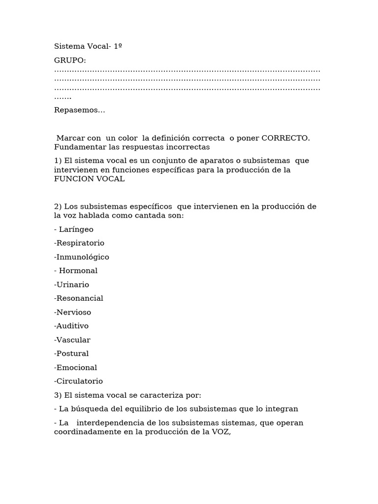 Sistema Vocal (2) | PDF