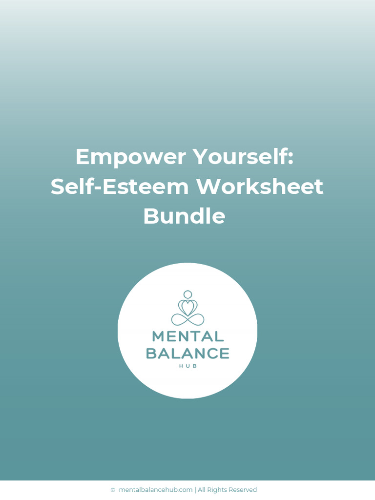 Self Esteem Worksheets | PDF | Self Esteem | Mindset