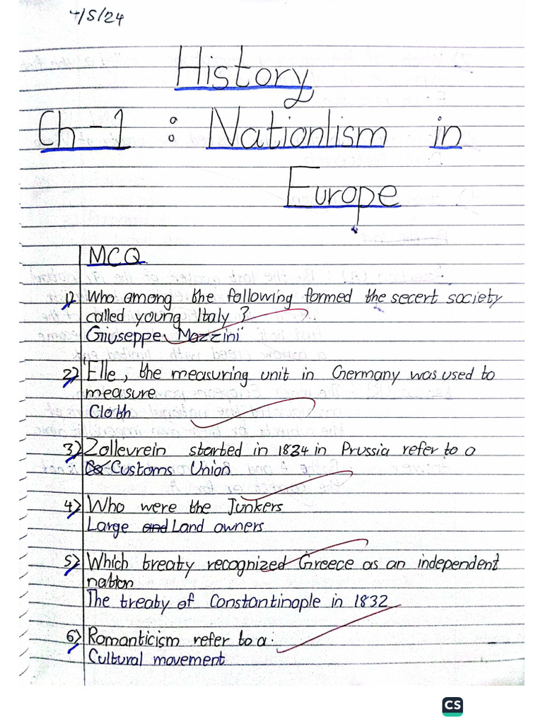 His Ch-1 Nationalism-Europe | PDF
