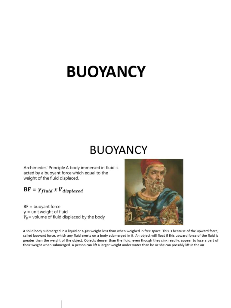 Buoyancy | PDF