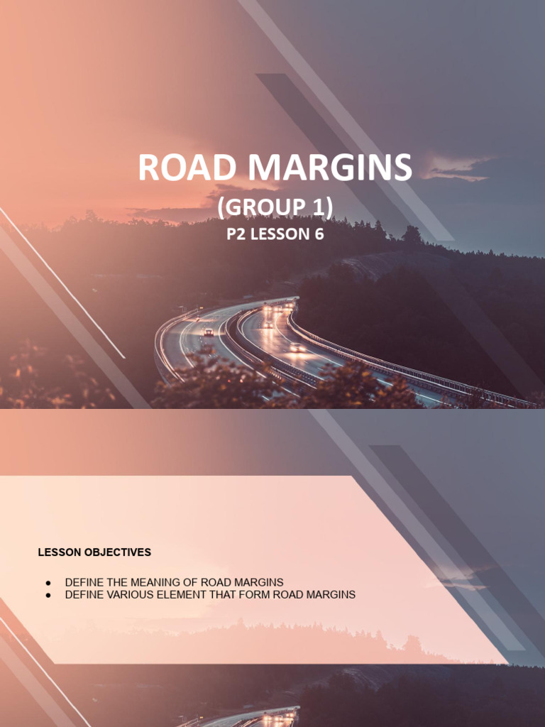 Road Margins | PDF | Traffic | Road