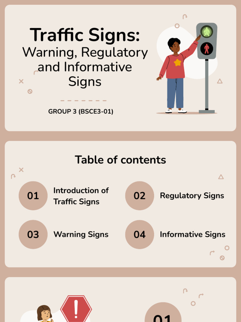 Types of Traffic Signs Explained | PDF | Traffic | Speed Limit