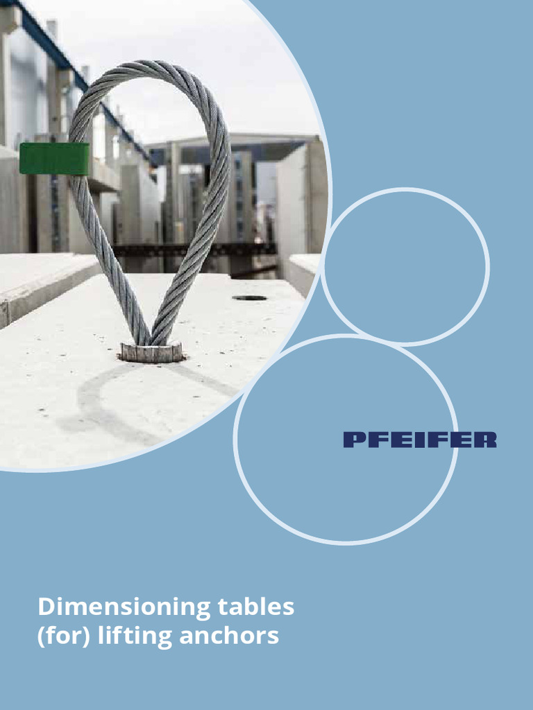 Bemessungstabelle Transportanker 2023 en Web | PDF | Screw | Anchor