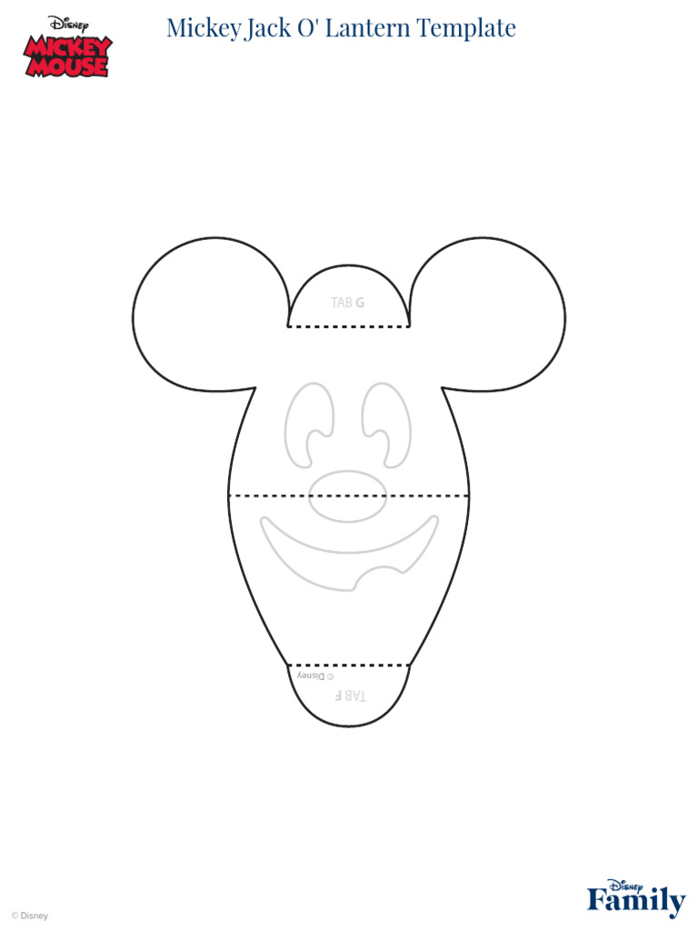Disneyfamily Mickey Template | PDF | The Walt Disney Company
