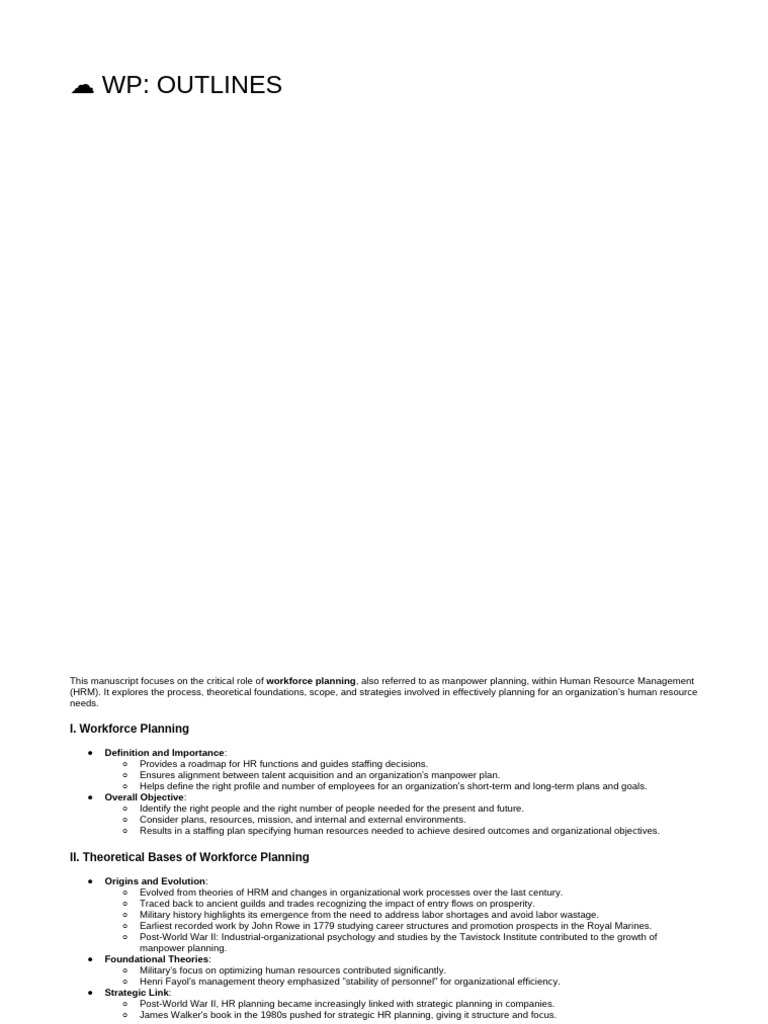 Lesson 1 Workforce Planning Pdf Recruitment Human Resource