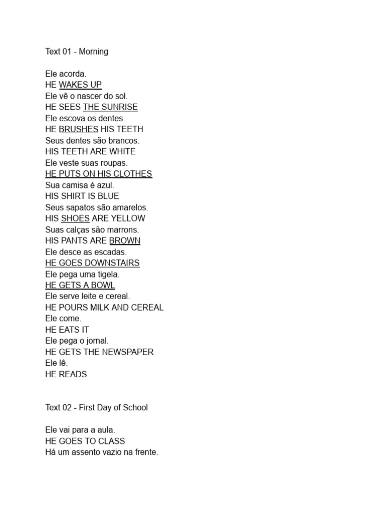 Text 1, 2 and 3 | PDF
