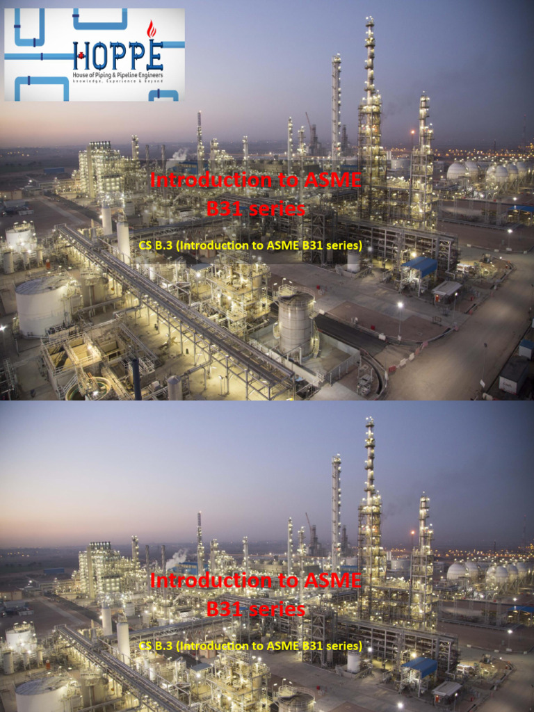 1.CS B31 (Introduction to ASME B31 series) | PDF