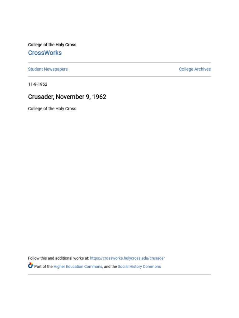 Crusader November 9 1962 | PDF
