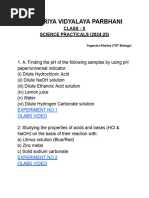 CBSE Class X Science Practical Guide | PDF | Ph | Sodium Hydroxide