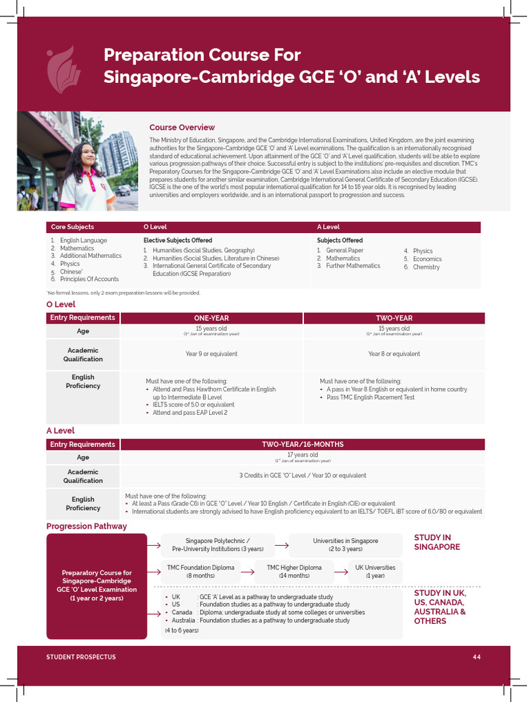 GCE O & A Level Brochure (New) | PDF | Educational Assessment And Evaluation | Vocational Education