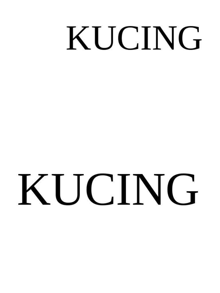 Kucing Kucing | PDF