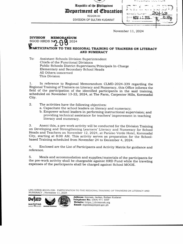 Dm Sgod Hrds No 208 S 2024 Pdf