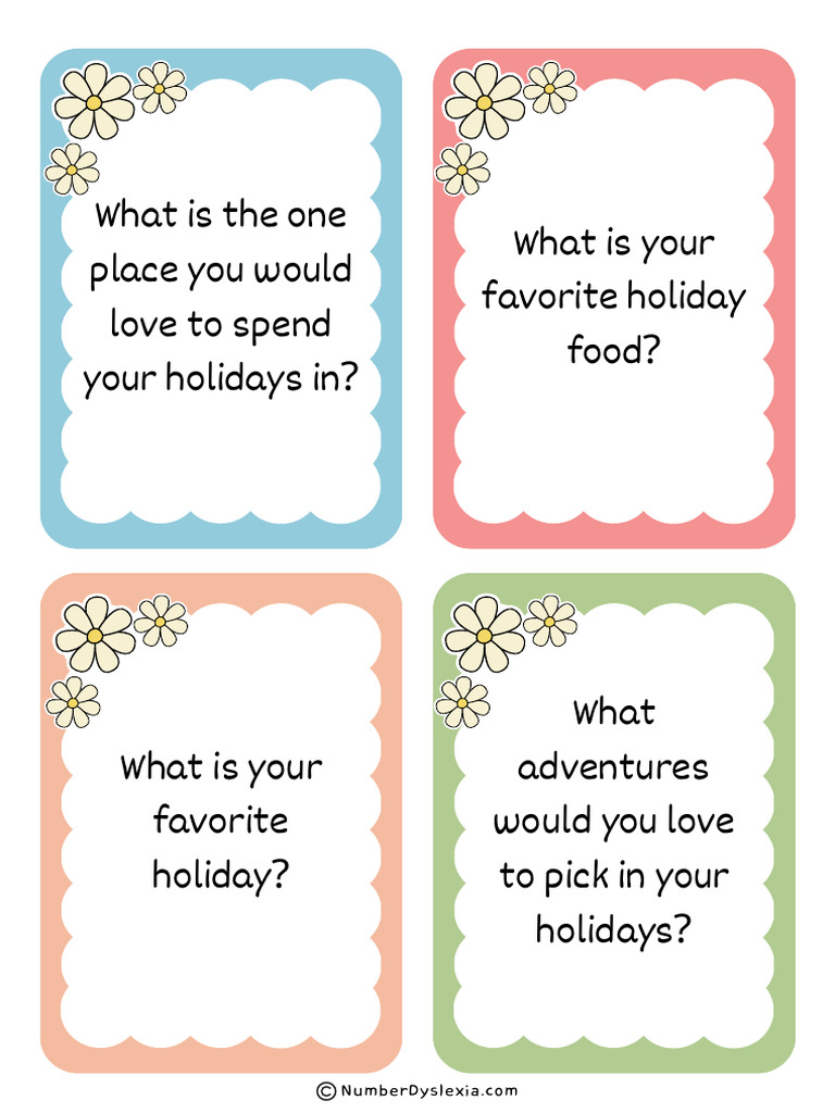 Holiday-themed-Conversation-Cards | PDF | Christmas
