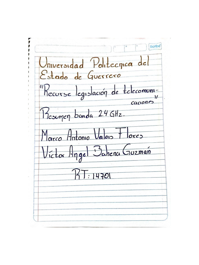 Banda de Frecuencia 2.4 Vabg | PDF