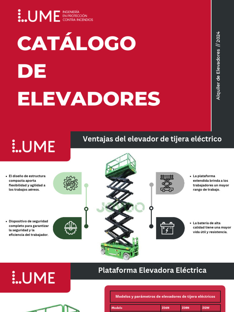 Catalogo de Elevadores Electricos Verificado | PDF