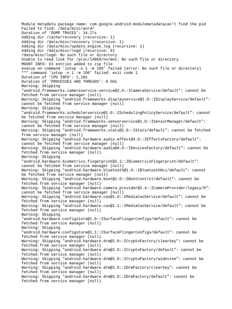 Bugreport Troika - Na QSBS30.121 12 12 14 2024 11 12 19 52 11 Dumpstate - Log 14849 | PDF | Zip ...