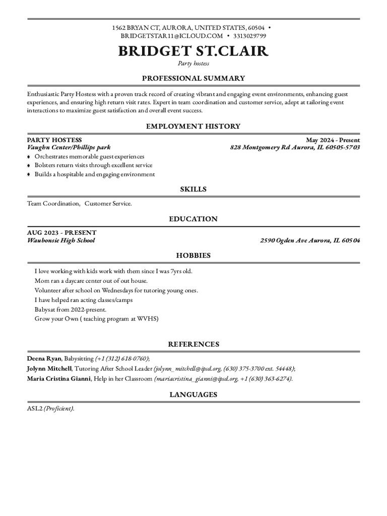 Resume Viewer | PDF