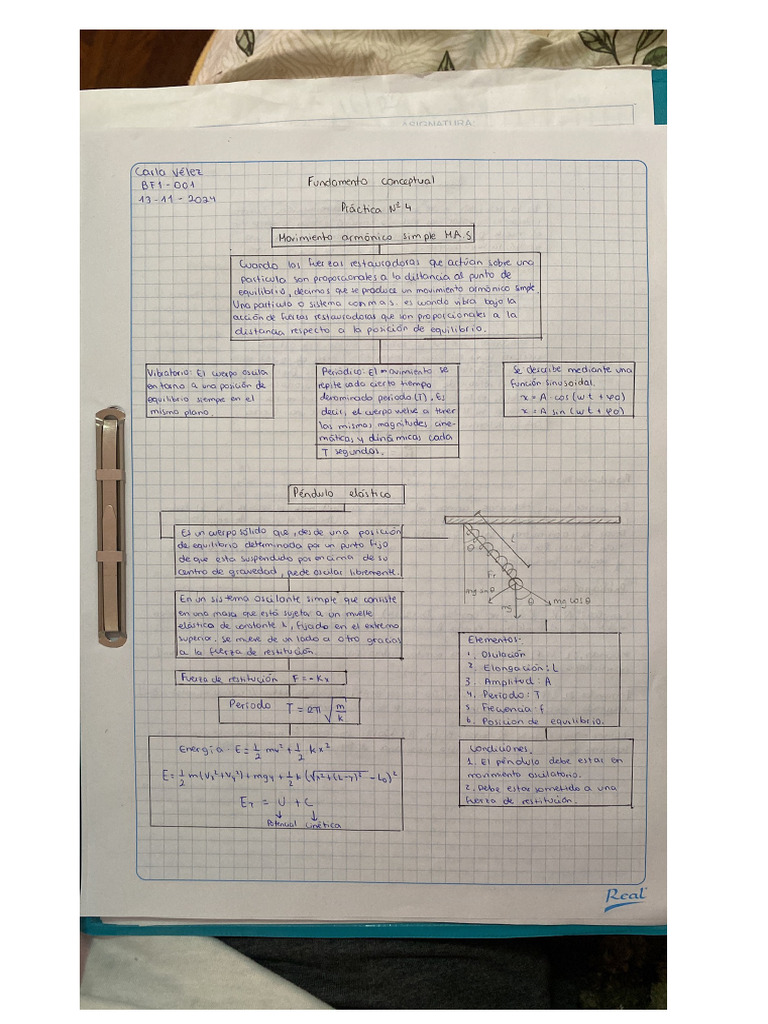 Péndulo Elástico | PDF