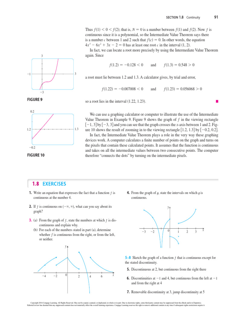 1.8 Exercises and Solutions On Calculus AB | PDF | Function ...