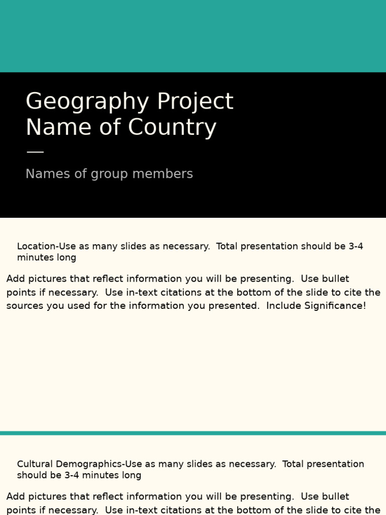 Comprehensive Geography Project Guide | PDF