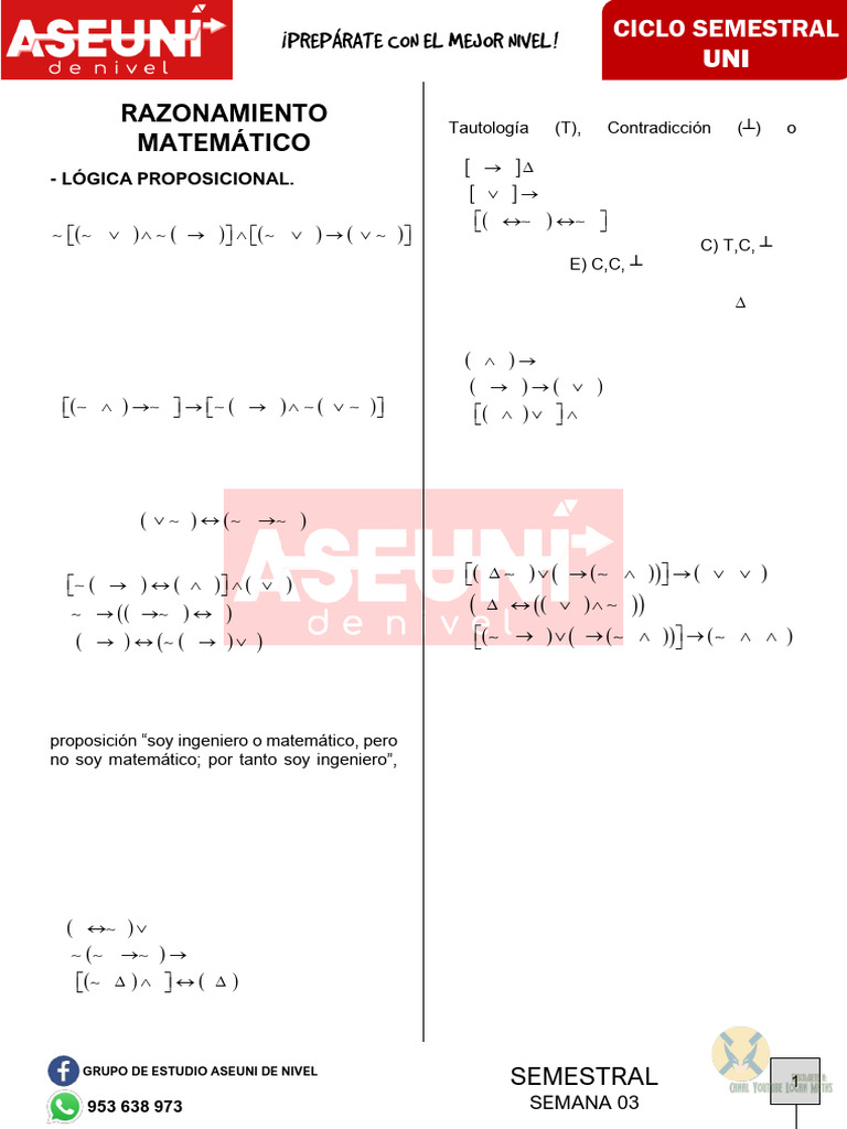 RM SEMANA 3 | PDF | Proposición | Verdad