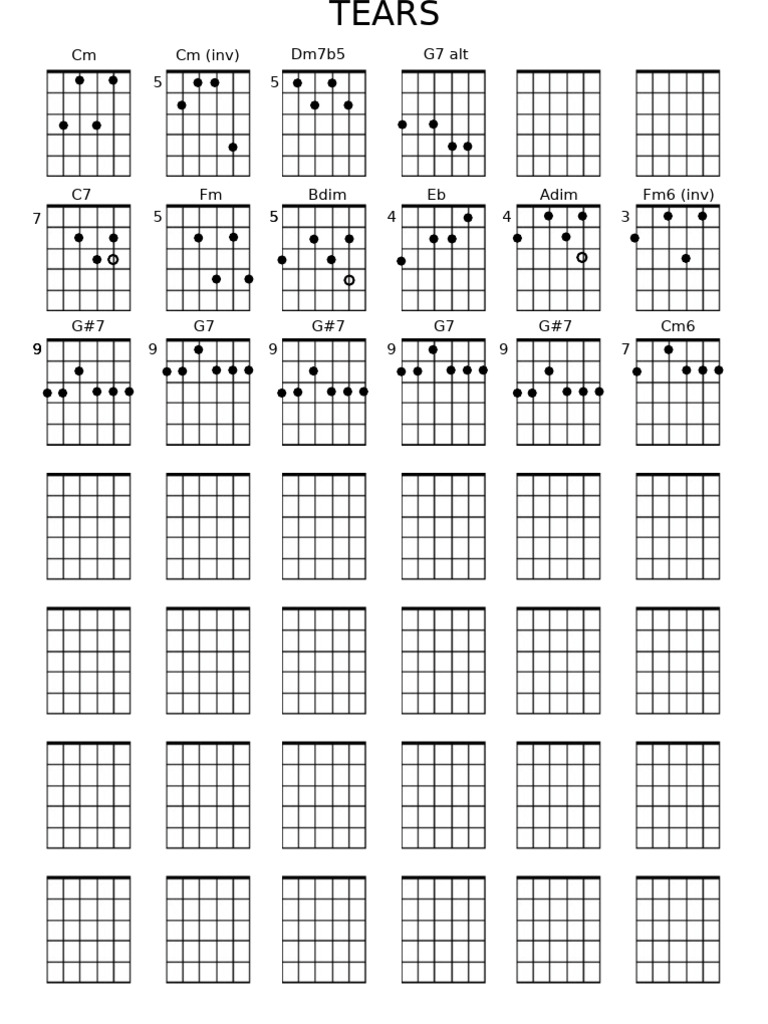 Tears - chords | PDF