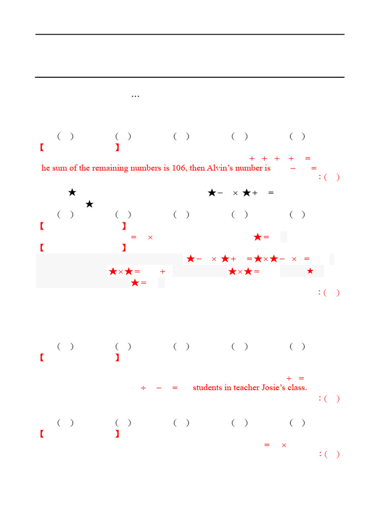 Class 3 Maths Assessment Solutions | PDF | Triangle | Area