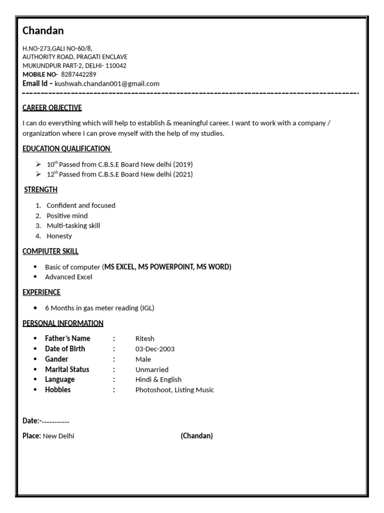 Chanda's Resume | PDF