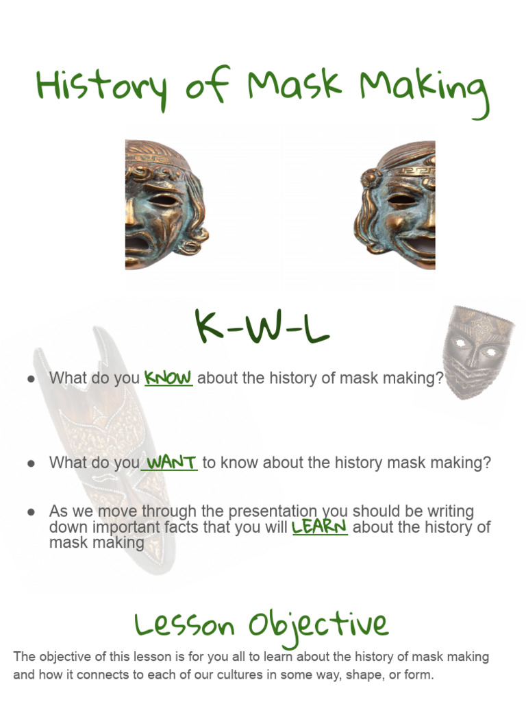 History of Mask Making Presentation | PDF | Mask