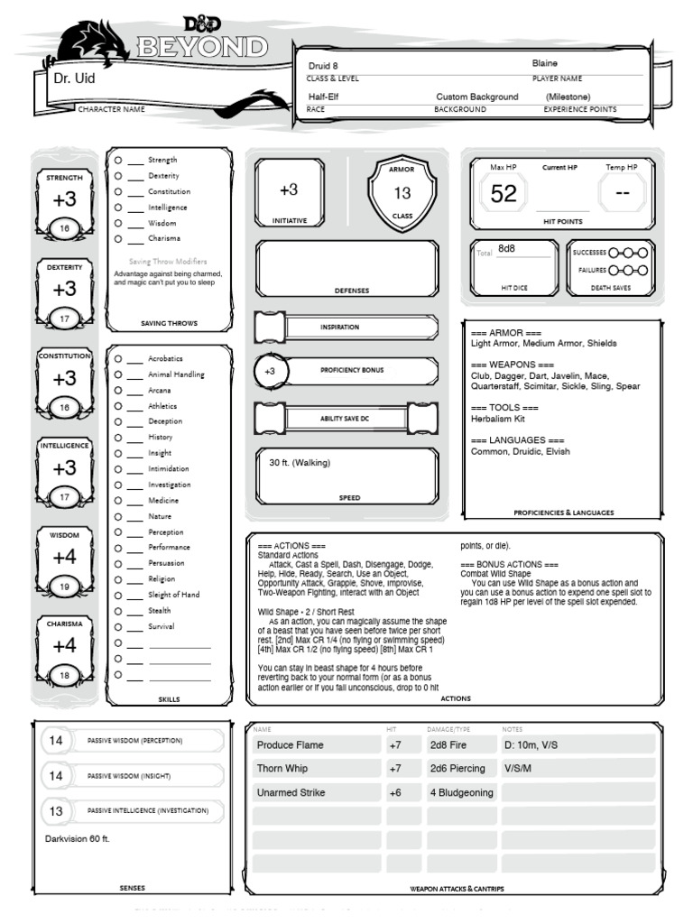 Dr-Uid | PDF | Dungeons & Dragons