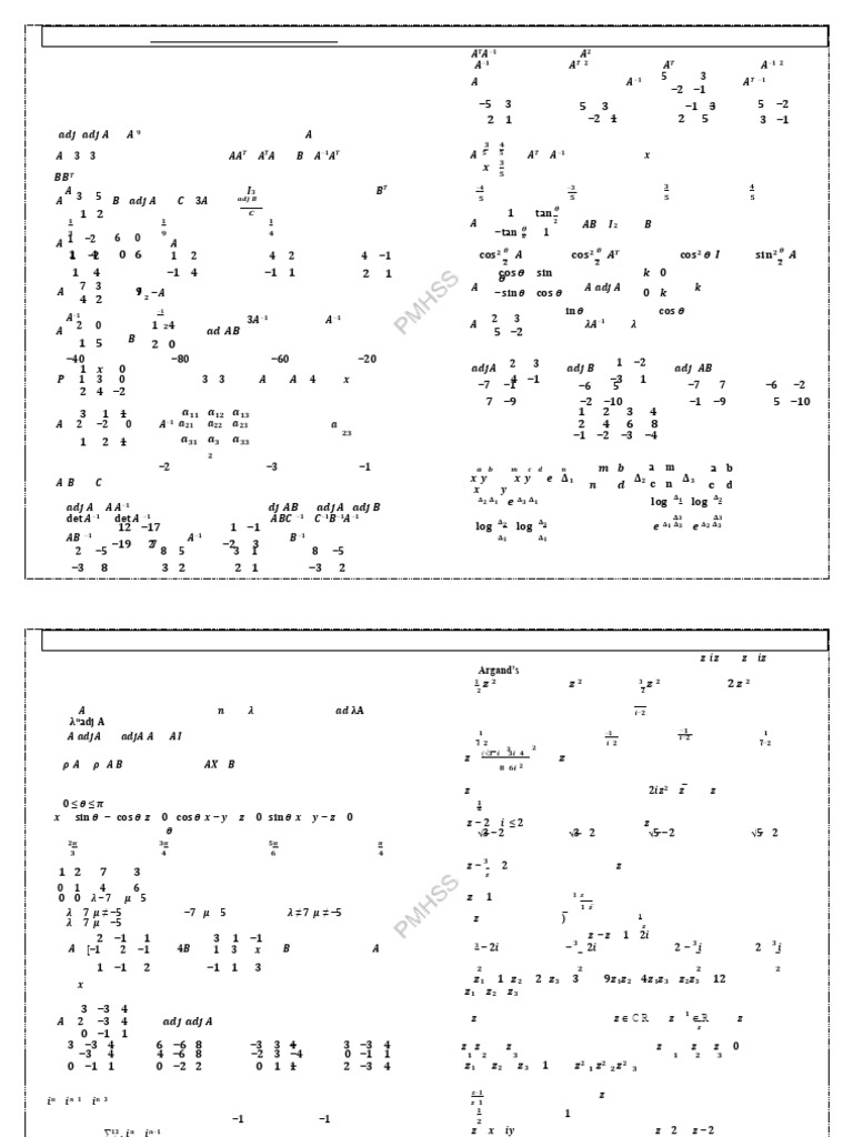 PDF Maths (1) - Removed - Watermark | PDF | Zero Of A Function | Matrix ...