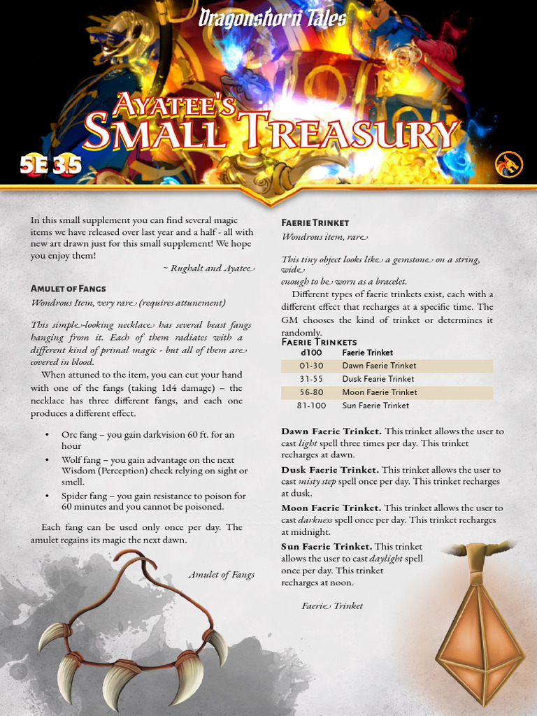 Free Items - Ayatees Artifacts | PDF | D20 System