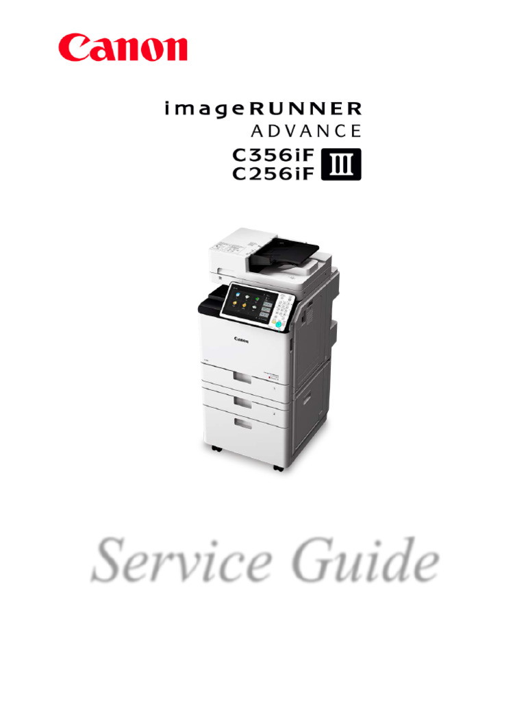 Canon ImageRUNNER IR ADV C256 III C356 III Series Service Guide ...