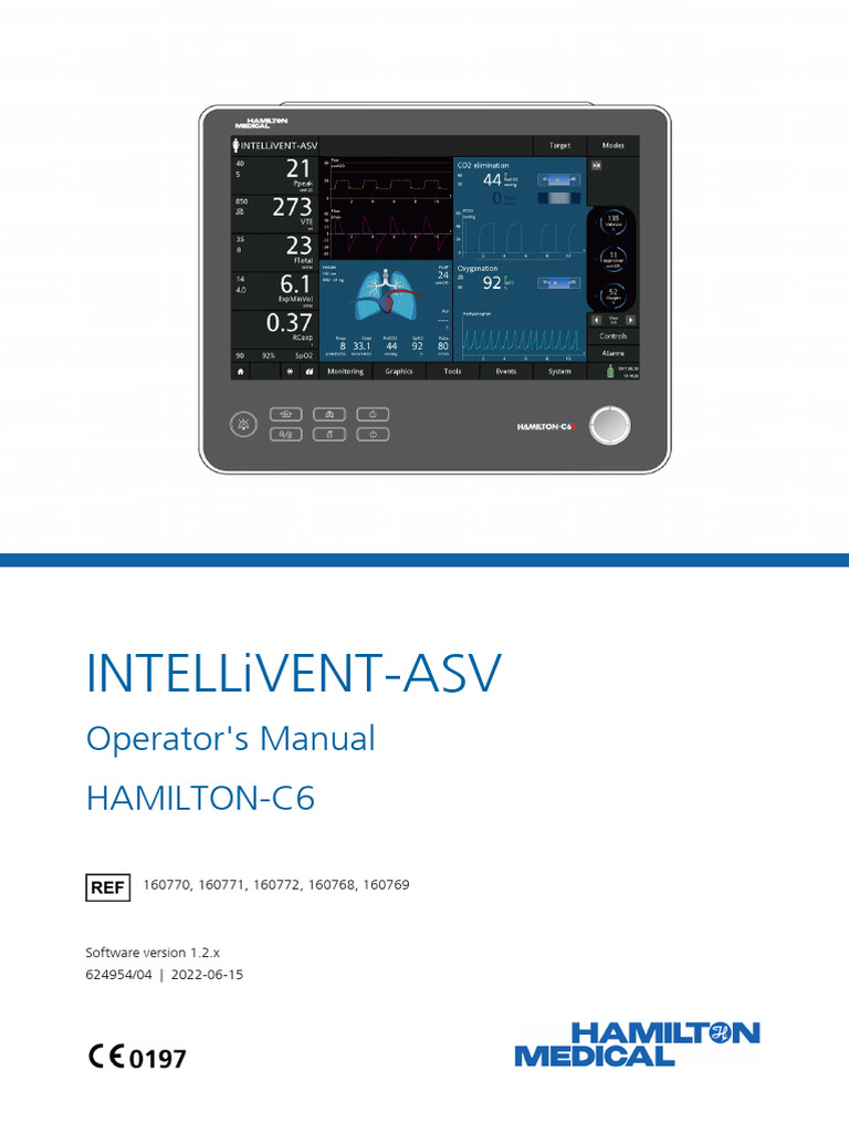 HAMILTON-C6 Intellivent-ASV Ops-Manual v1.2.x en 624954.04 | PDF ...