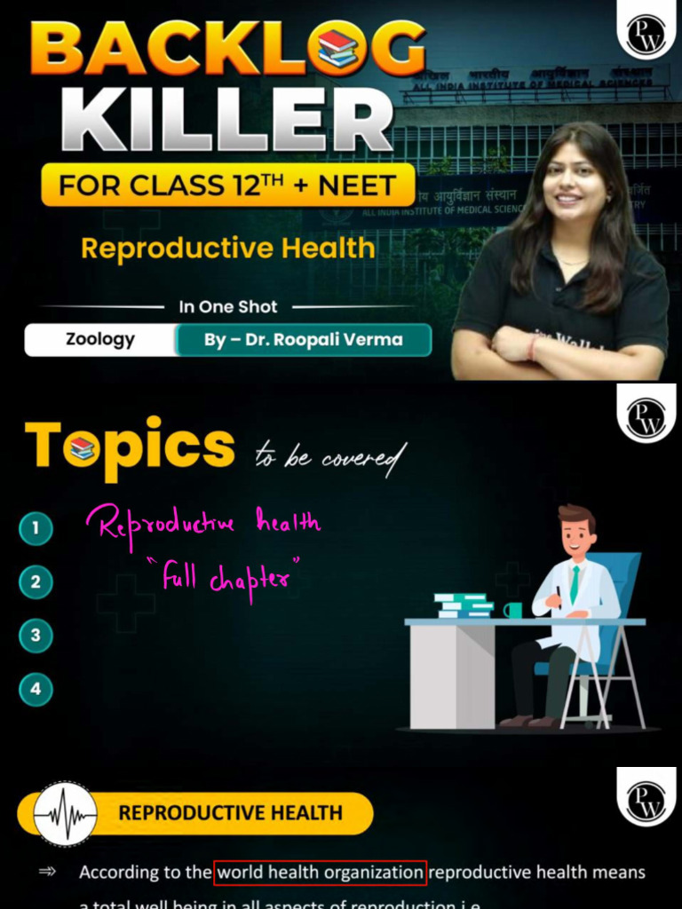 Reproductive Health _ Class Notes __ Backlog Killer Series for Class ...