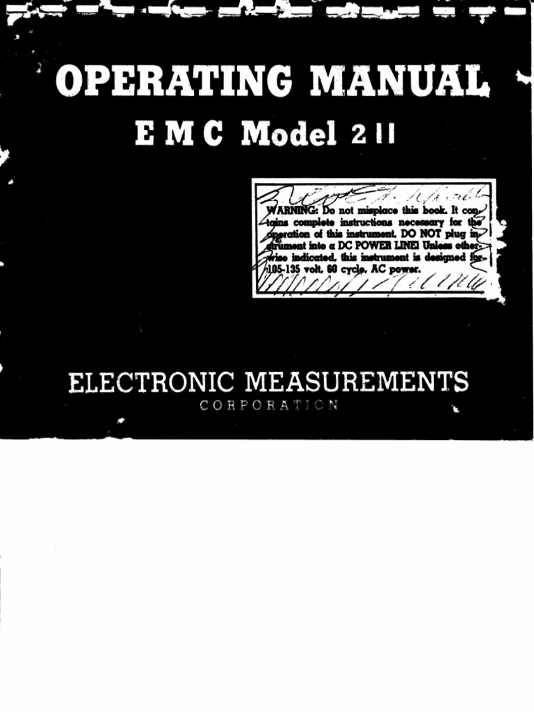 Emc 211 Tube-Tester Tube-Chart | PDF