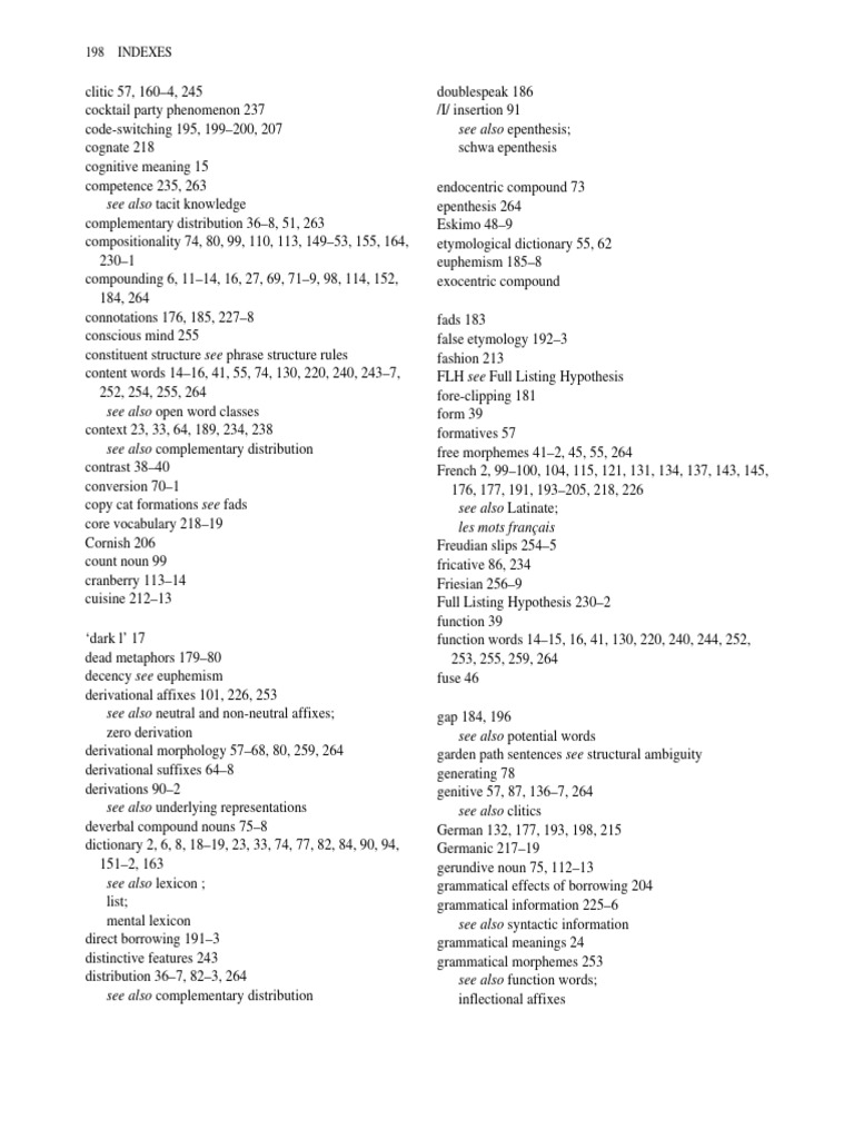 Francis Katamba English Words-73 | PDF | Lexicon | Morphology (Linguistics)