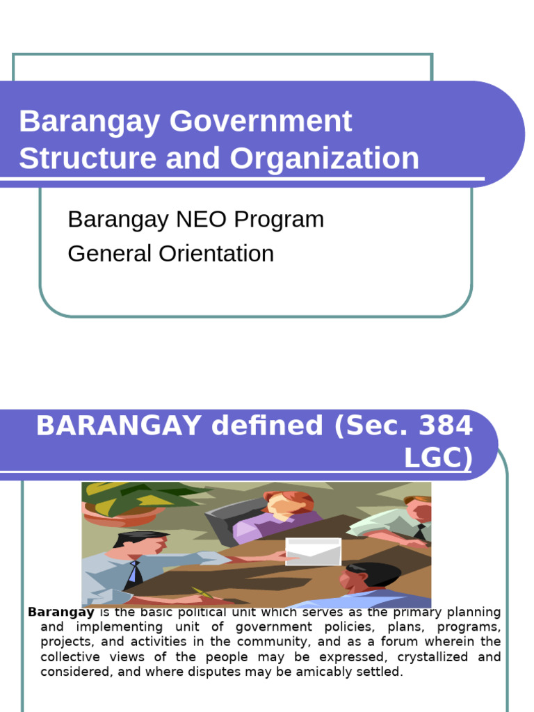 Barangay Government Structure | PDF | Governance | Justice