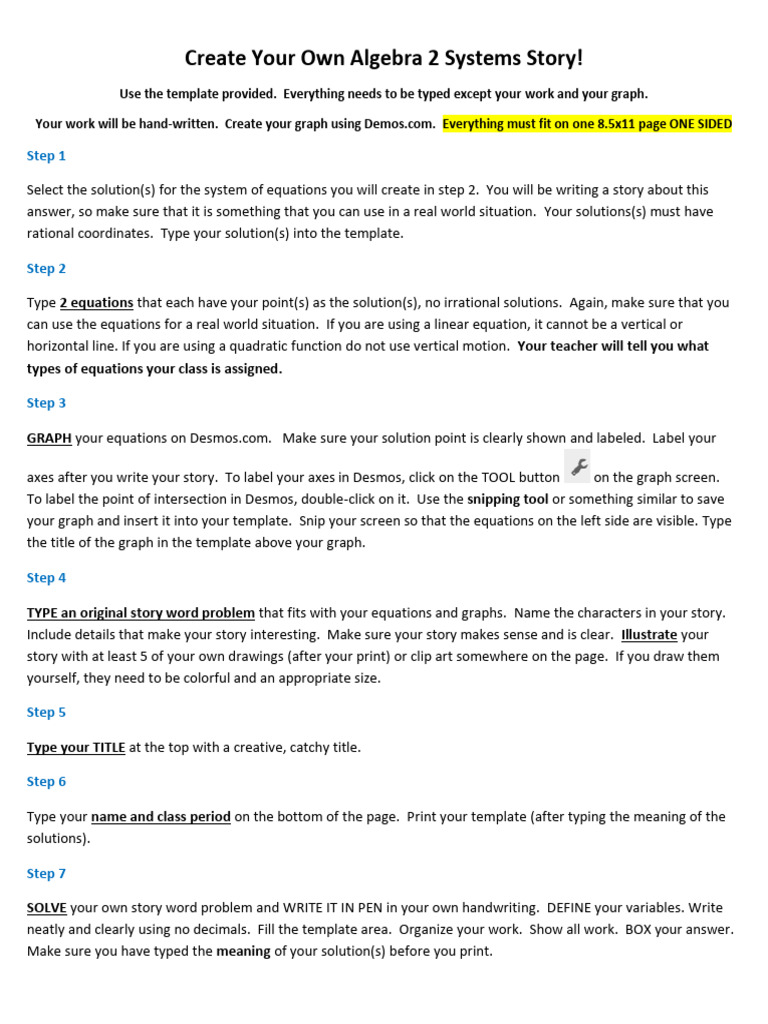 Project Directions and Rubric | PDF | Mathematical Objects | Elementary ...