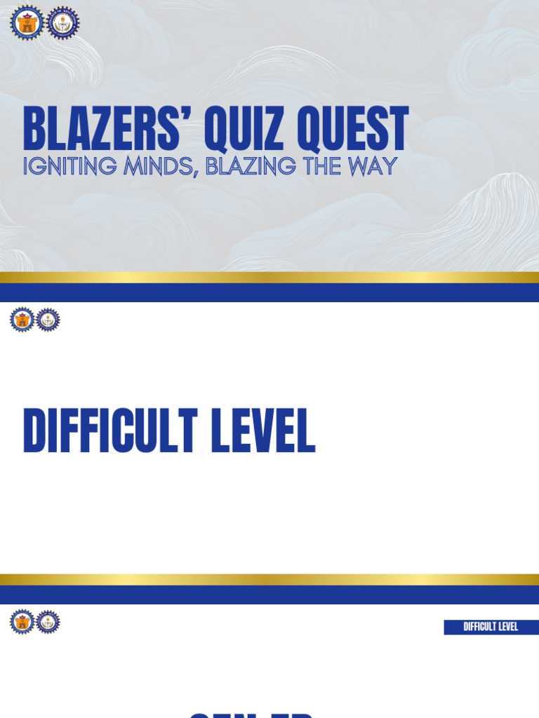Blazers' Quiz Quest: Educational Challenges | PDF | Hedonism | Teachers