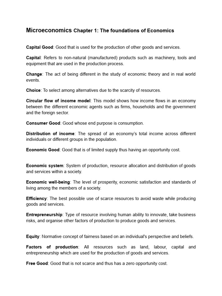 econ definition | PDF | Demand | Price Elasticity Of Demand
