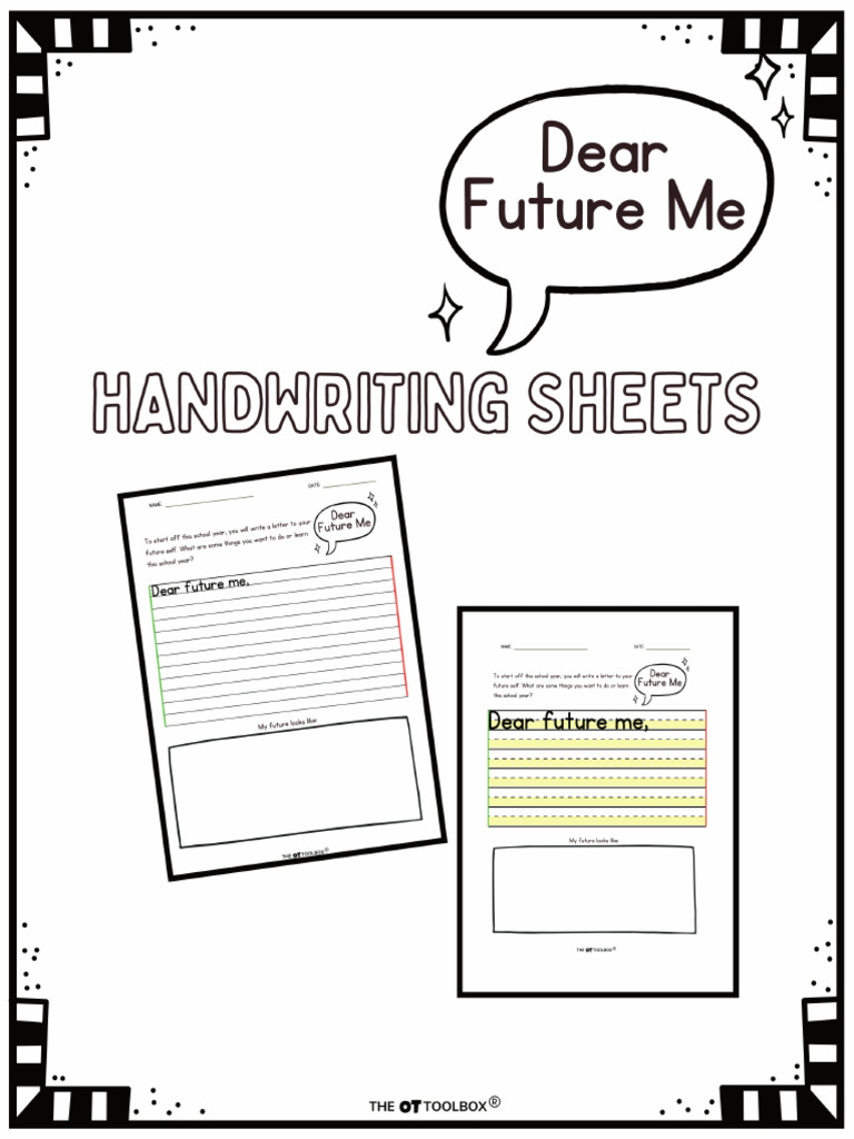 Dear Future Me Writing Sheets | PDF