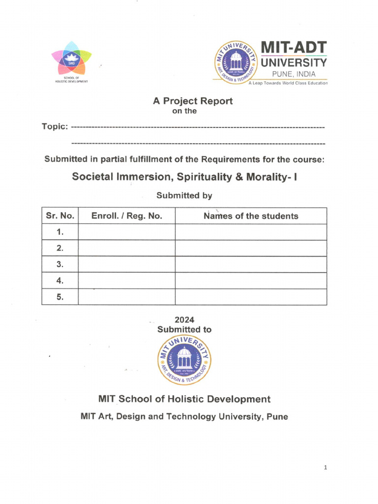 SISM Project Report Dec - 2024 | PDF