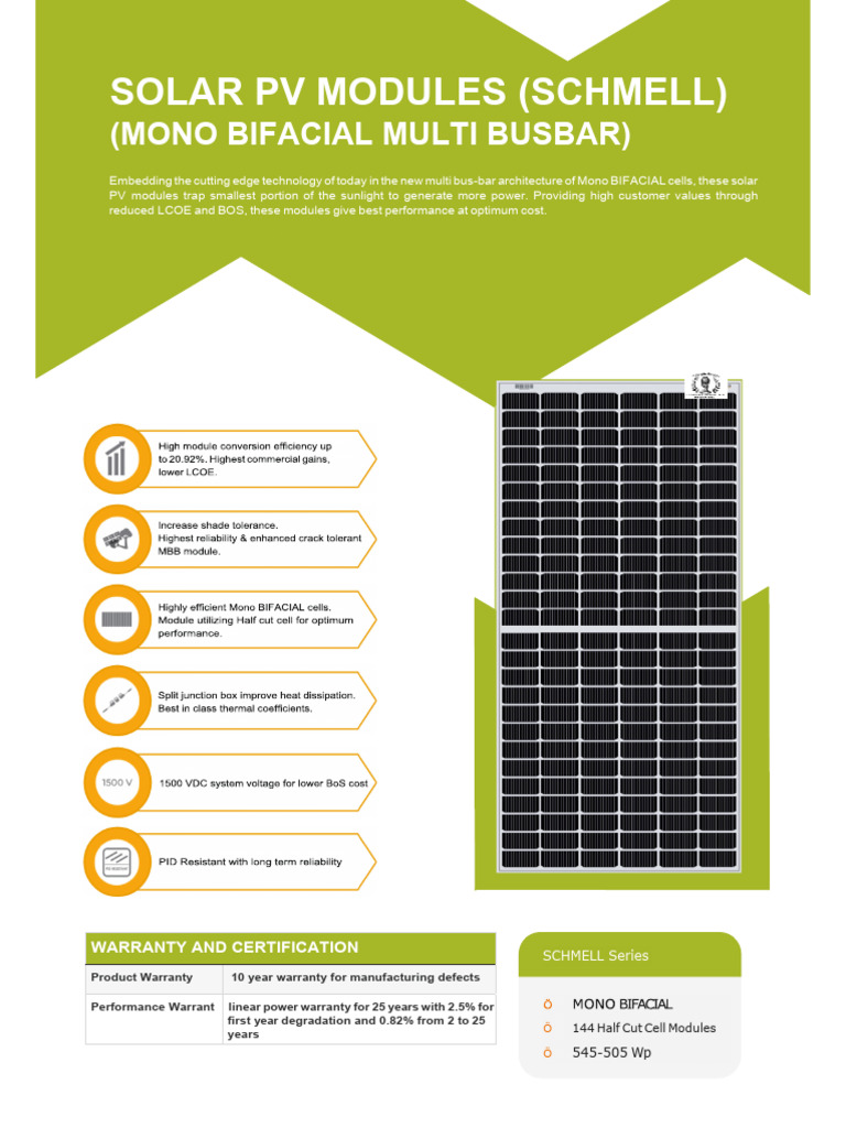Panel_datasheet_545-505-mb 2 | PDF | Solar Panel | Photovoltaics